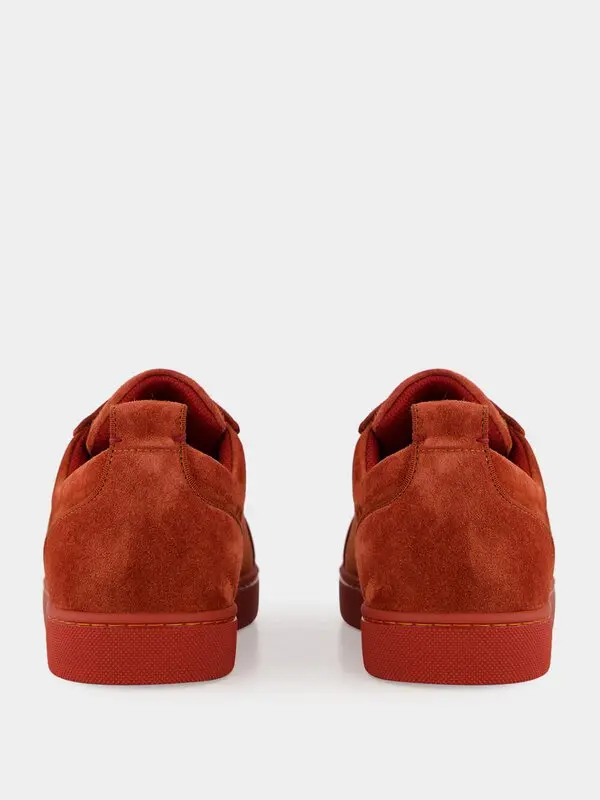 CHRISTIAN LOUBOUTIN Louis Orlato Veau Velours Sneakers - Red
