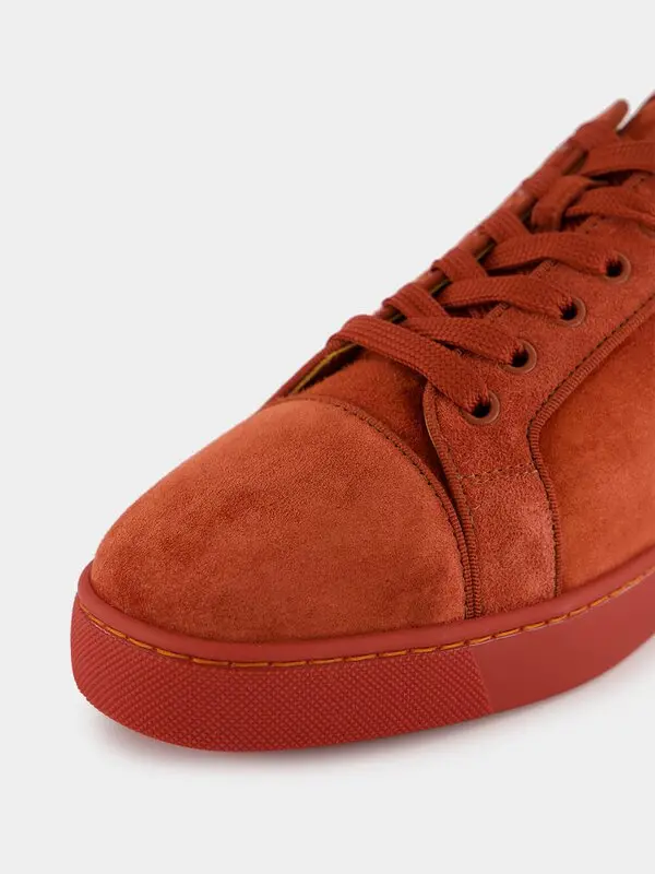 CHRISTIAN LOUBOUTIN Louis Orlato Veau Velours Sneakers - Red