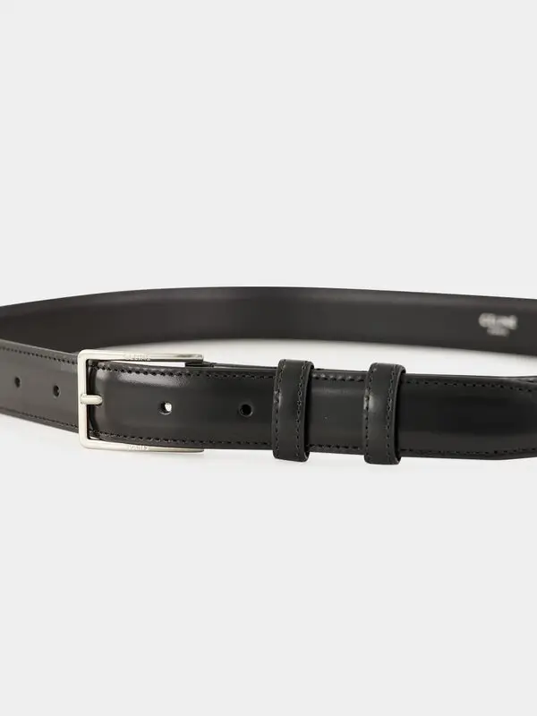 Celine Taurillon Leather Belt 25mm