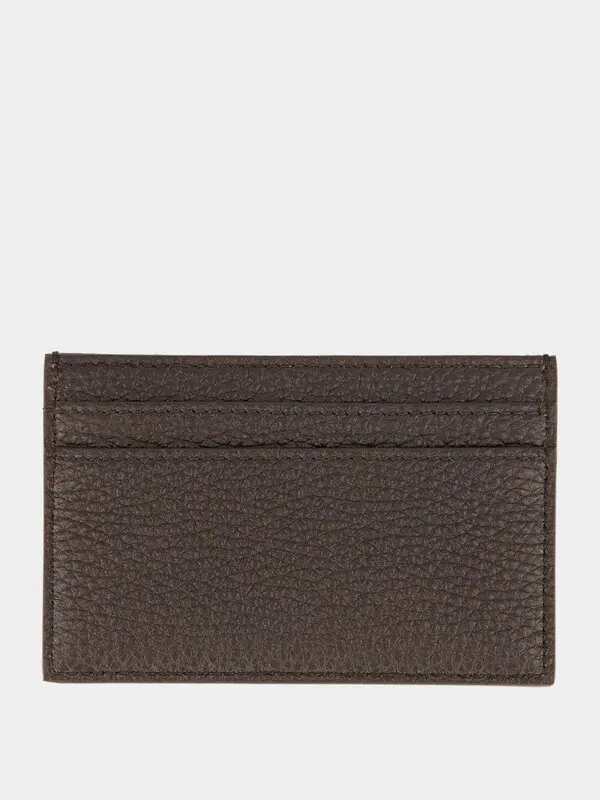 Celine Card Holder Grained Leather Medium