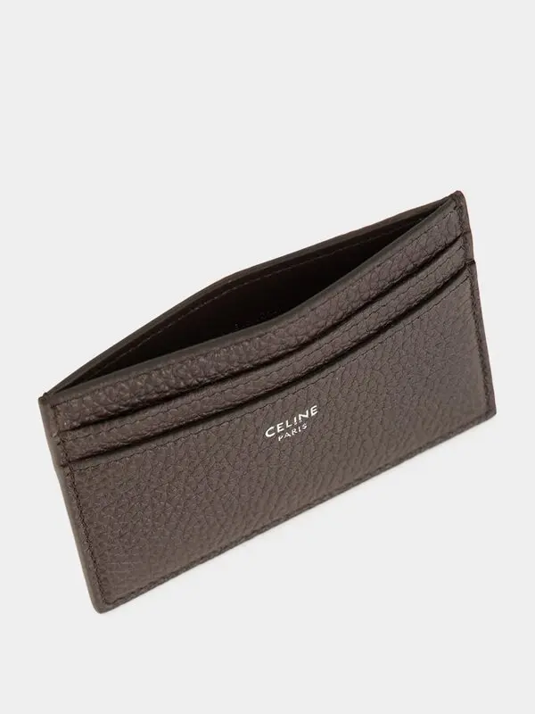 Celine Card Holder Grained Leather Medium