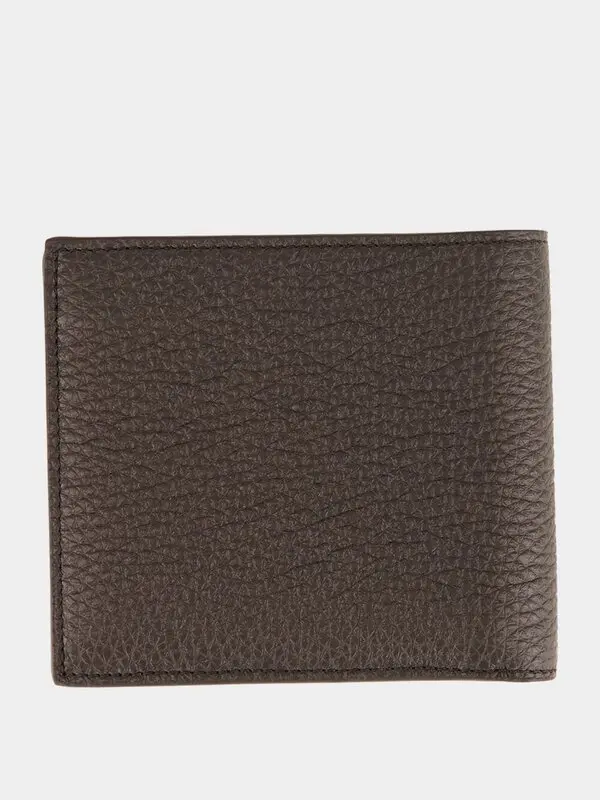 Celine Wallet Bi-fold With Coin Grained Leather