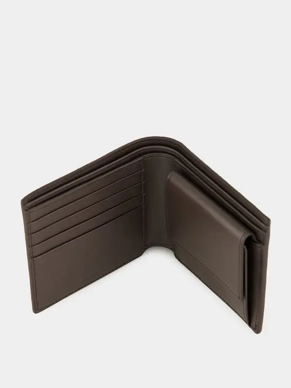 Celine Wallet Bi-fold With Coin Grained Leather