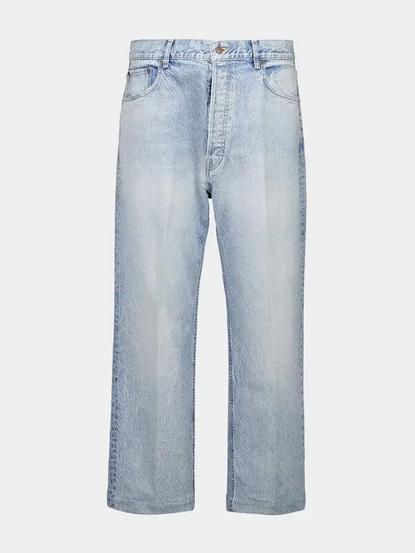 Celine Boyfriend Jeans In Rigid Cotton