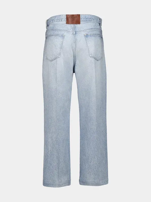 Celine Boyfriend Jeans In Rigid Cotton