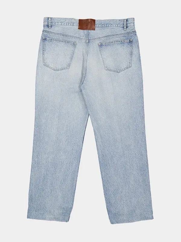 Celine Boyfriend Jeans In Rigid Cotton