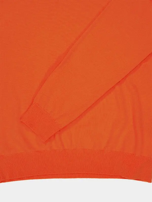 Celine Fine Wool Crewneck Sweater - Orange