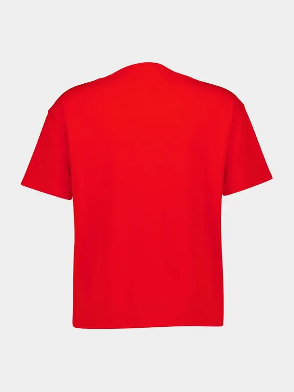 Celine T-shirt Relaxed Fit S/s C-neck Jersey Cotton