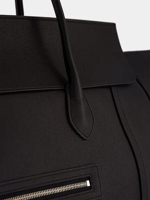 Celine Large Leather Weekend Bag - Black