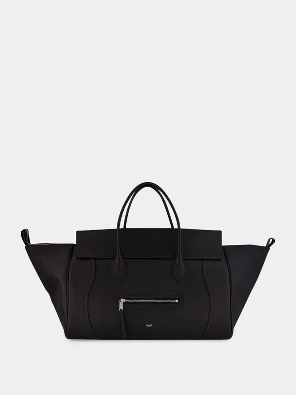 Celine Large Leather Weekend Bag - Black