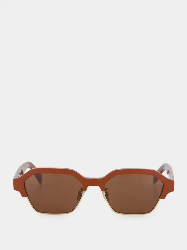 Celine Acetate And Metal Sunglasses - Multicolour