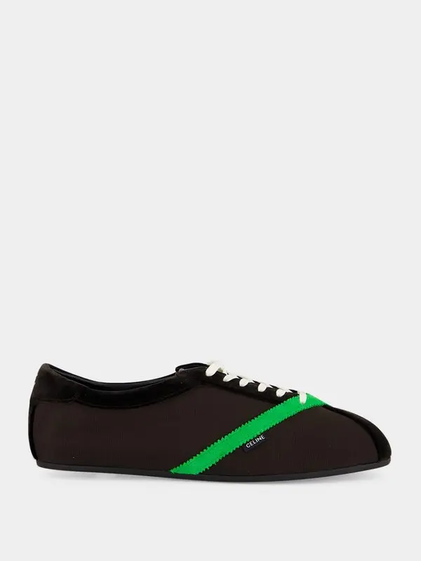 Celine L-top Lace-up Sneakers In Suede And Leather