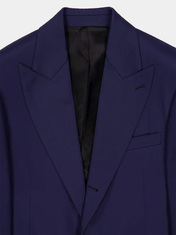 Celine Jacket Colone Grain De Poudre Wool - Blue