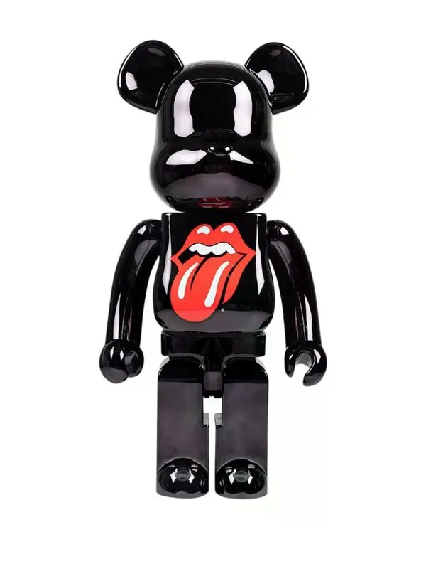 MEDICOM TOY X The Rolling Stones Lips And Tongue Be@rbrick 1000% Figure - Black