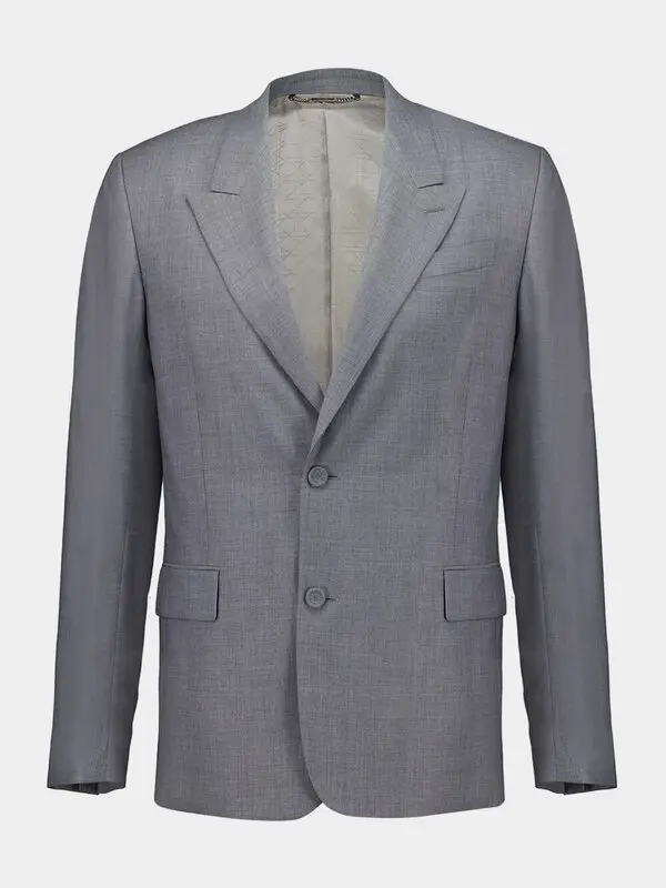 Dior Peak Lapel Jacket With Double Vent And Flap Pockets