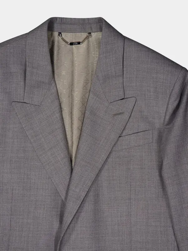 Dior Peak Lapel Jacket With Double Vent And Flap Pockets