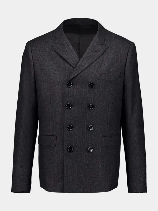 Celine Blazer Carnaby 8b Col Crante Wool - Grey