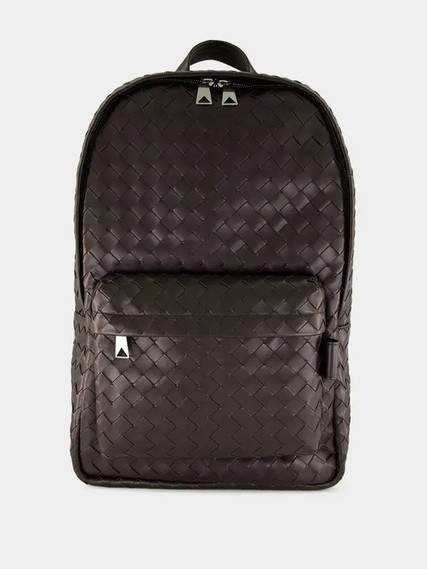 Bottega Veneta Fondant Intrecciato Leather Backpack - Brown