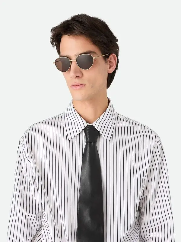 Bottega Veneta Panthos Sunglasses - Gold