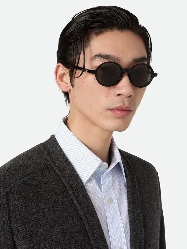 Bottega Veneta Classic Round Sunglasses