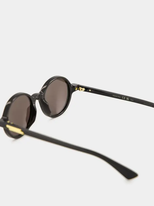 Bottega Veneta Classic Round Sunglasses