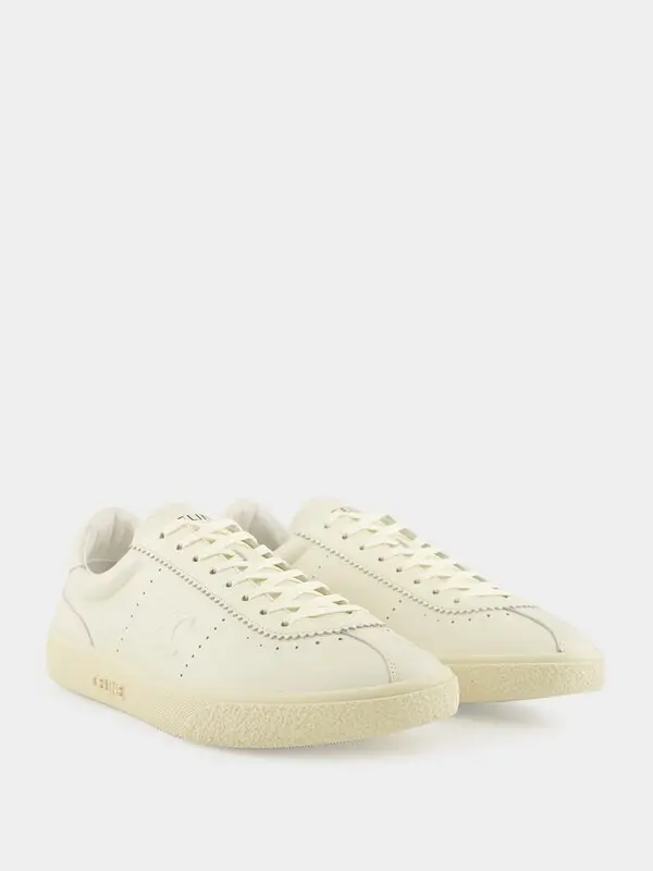 Celine Lace-up Leather Sneakers
