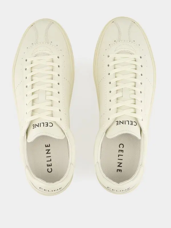 Celine Lace-up Leather Sneakers