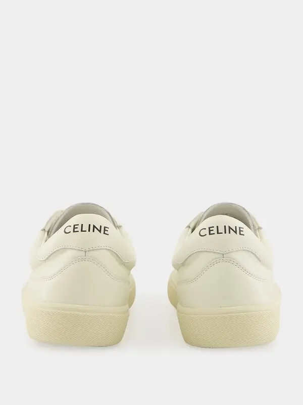 Celine Lace-up Leather Sneakers