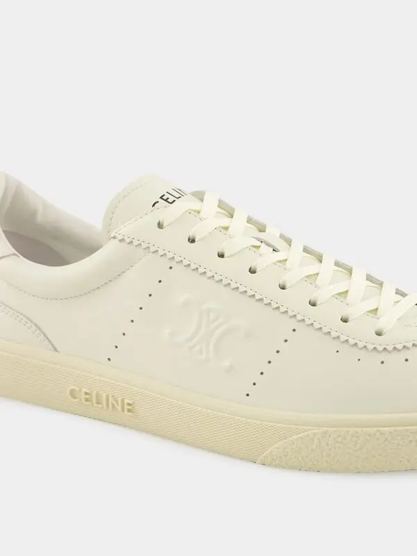 Celine Lace-up Leather Sneakers