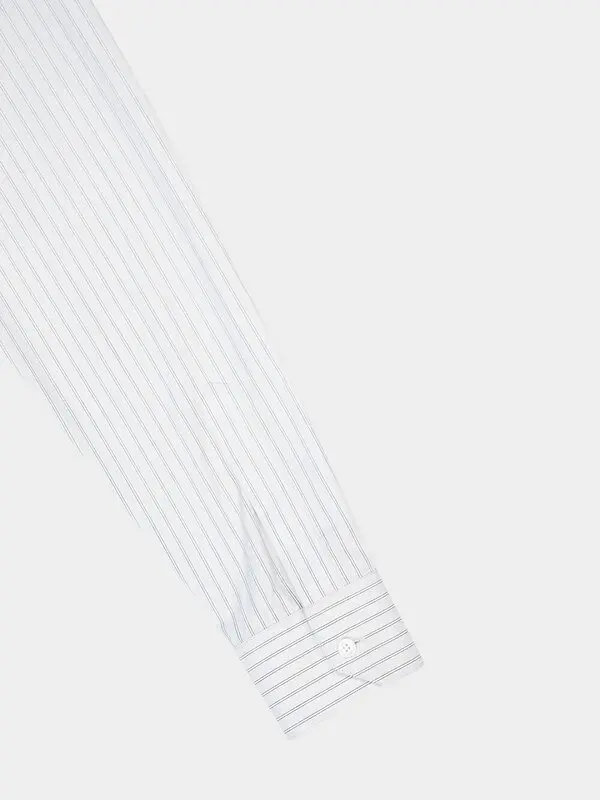 Celine Shirt Loose Fit L/s Button Up Striped Cotton Popl