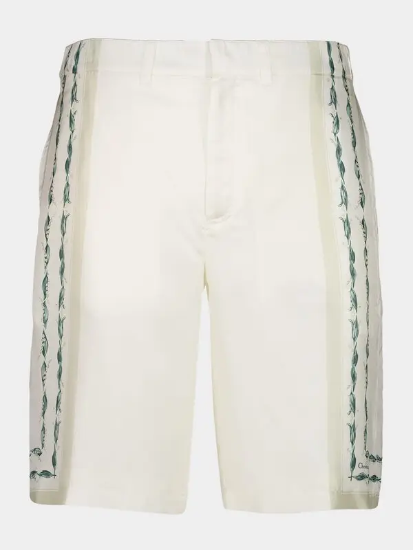 Dior Silk Bermuda Shorts With Flap Pocket