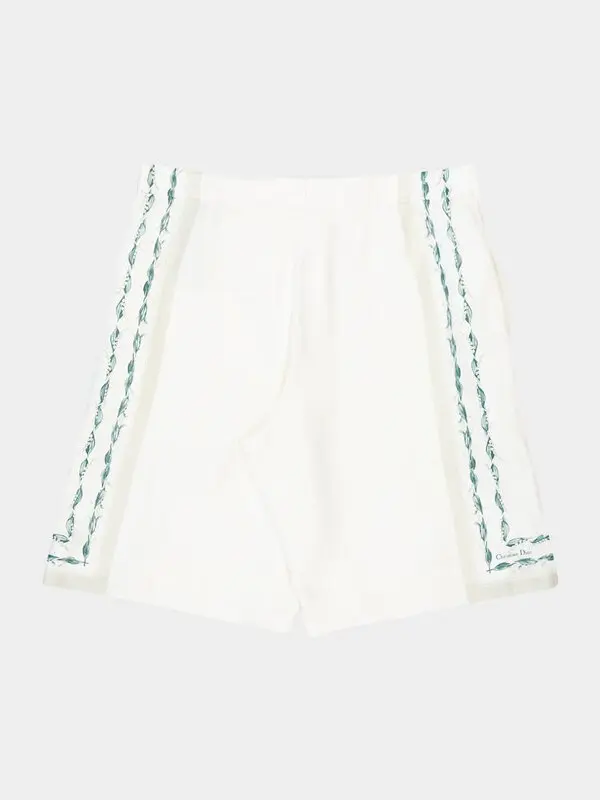 Dior Silk Bermuda Shorts With Flap Pocket