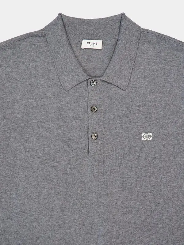 Celine Polo L/s Fine Knit Cotton