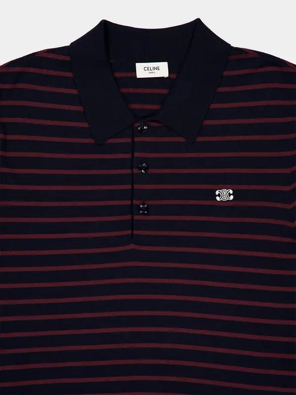 Celine Polo S/s Fine Knit Cotton