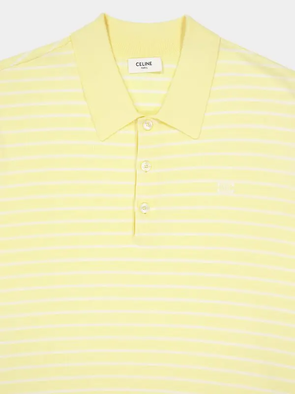Celine Polo S/s Fine Knit Cotton