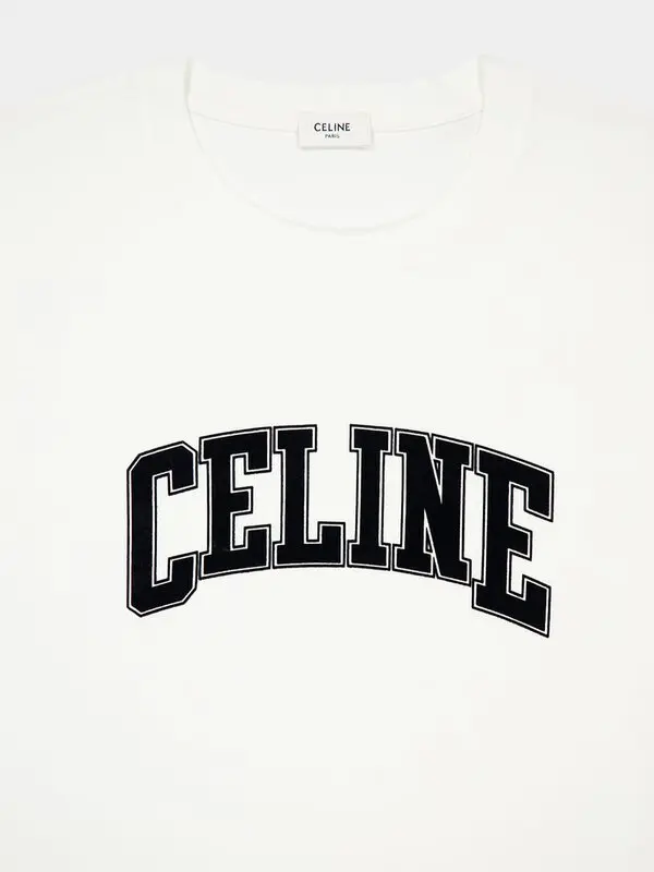 Celine T-shirt Loose Fit S/s C-neck Cotton Jersey