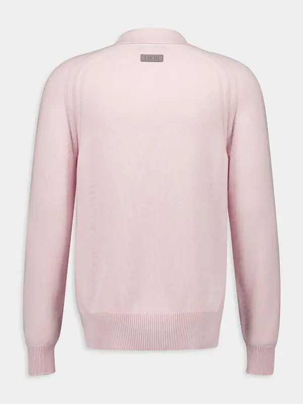 Dior Knitted Polo With Cd Icon Embroidery