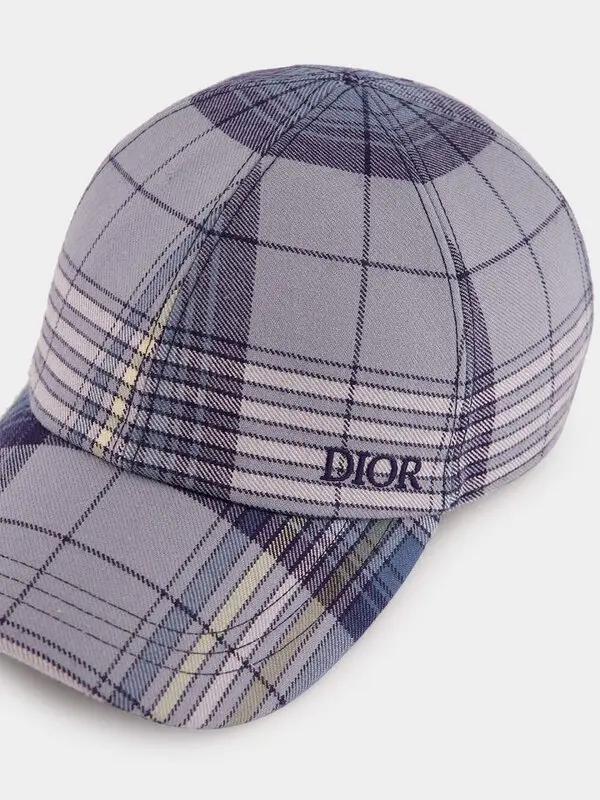 Dior Tartan Check Baseball Cap