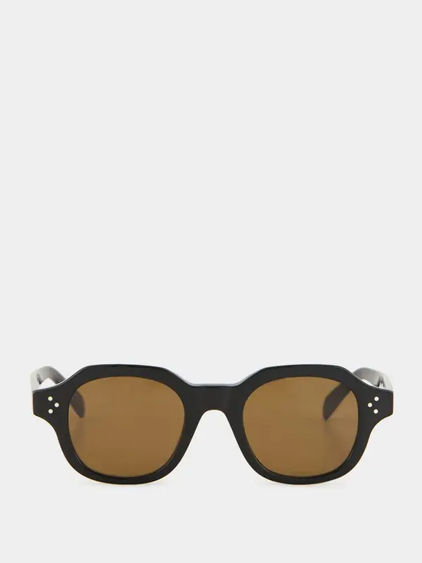 Celine Squoval Frame Sunglasses - Black