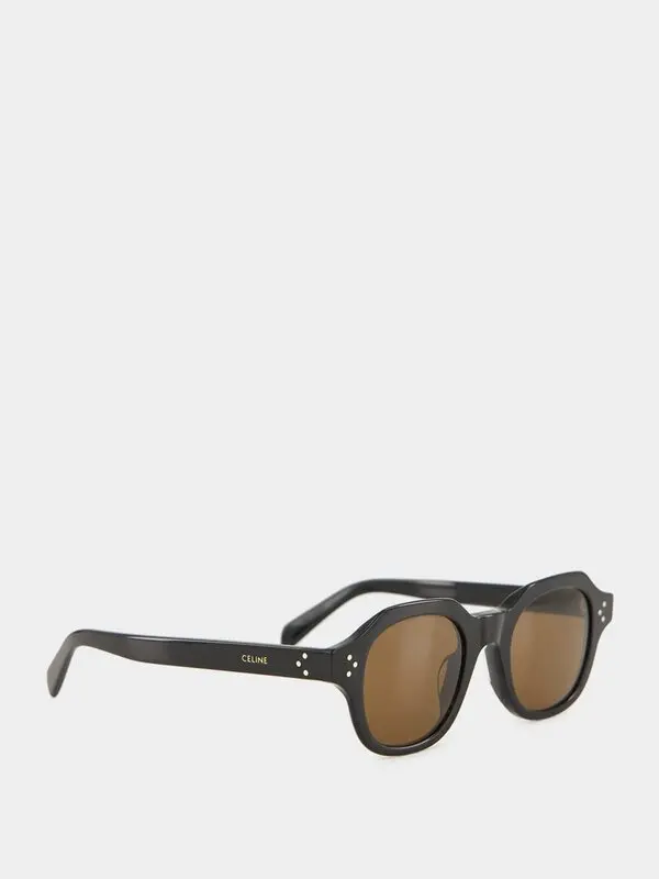 Celine Squoval Frame Sunglasses - Black