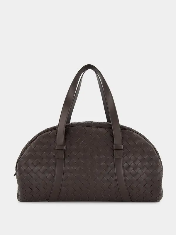 Bottega Veneta Intrecciato Leather Tote - Brown