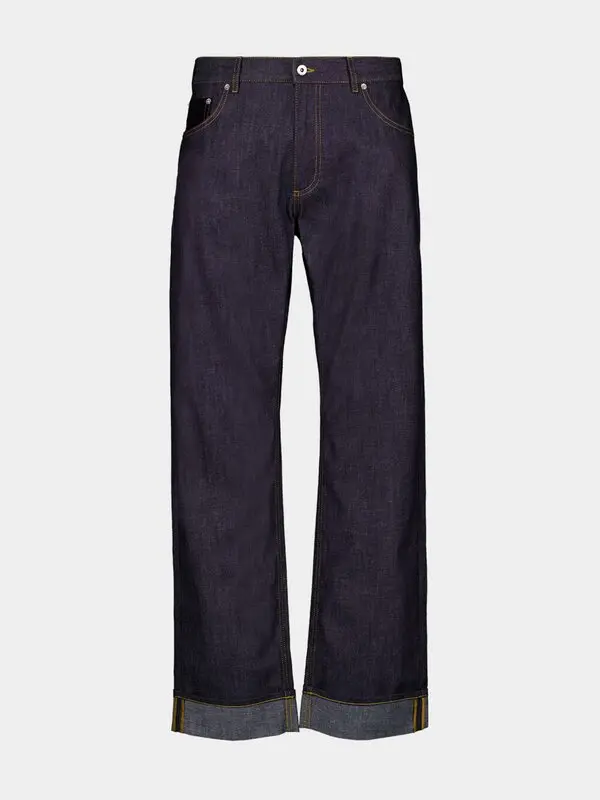 Bottega Veneta Rinsed Indigo Wide-leg Jeans - Blue