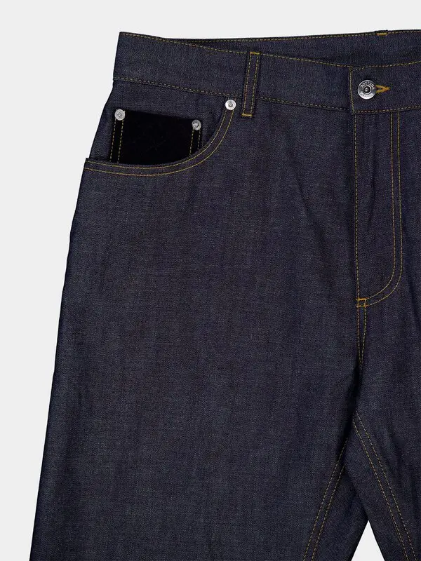 Bottega Veneta Rinsed Indigo Wide-leg Jeans