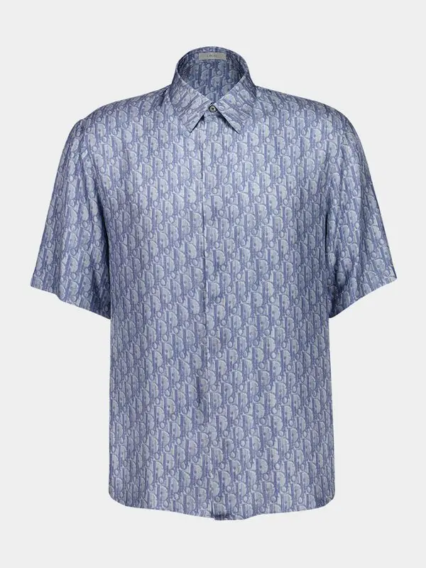 Dior Shirt S/s Mother Of Pearl Silk