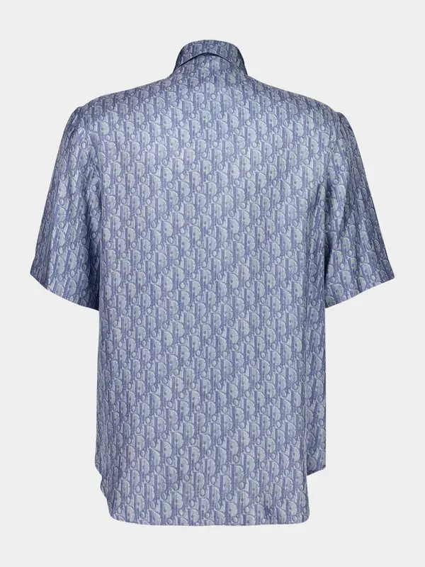 Dior Shirt S/s Mother Of Pearl Silk