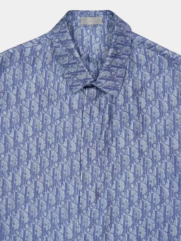 Dior Shirt S/s Mother Of Pearl Silk