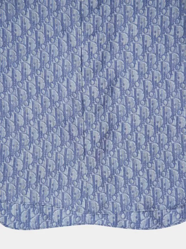 Dior Shirt S/s Mother Of Pearl Silk