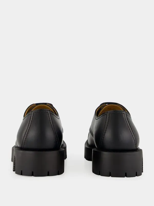 Dior Explorer Iii Cap Toe Leather Derby Shoes