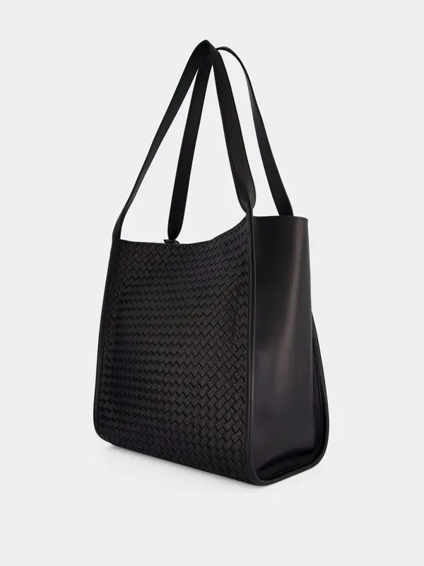 Bottega Veneta Intrecciato Nappa Leather Bag - Black