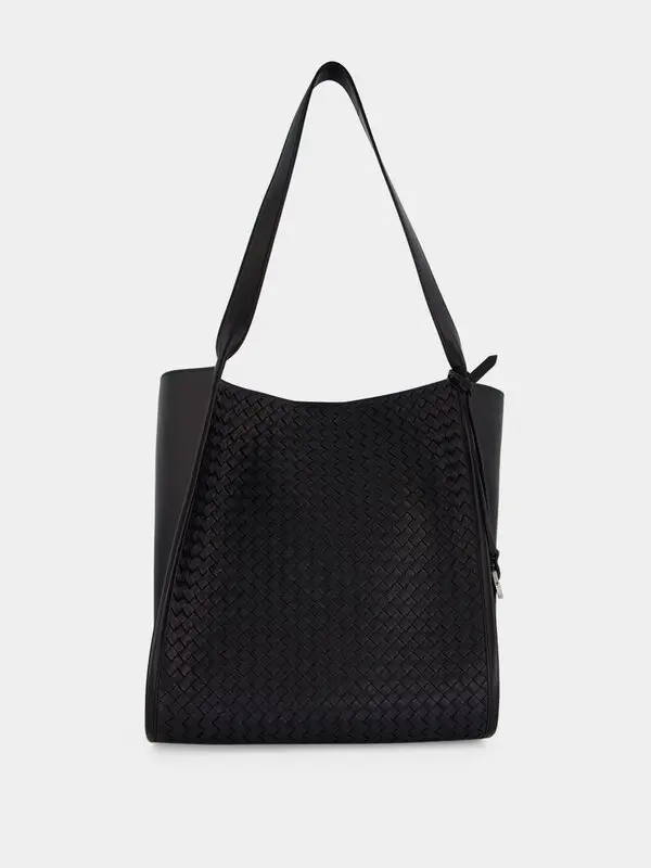 Bottega Veneta Intrecciato Nappa Leather Bag - Black